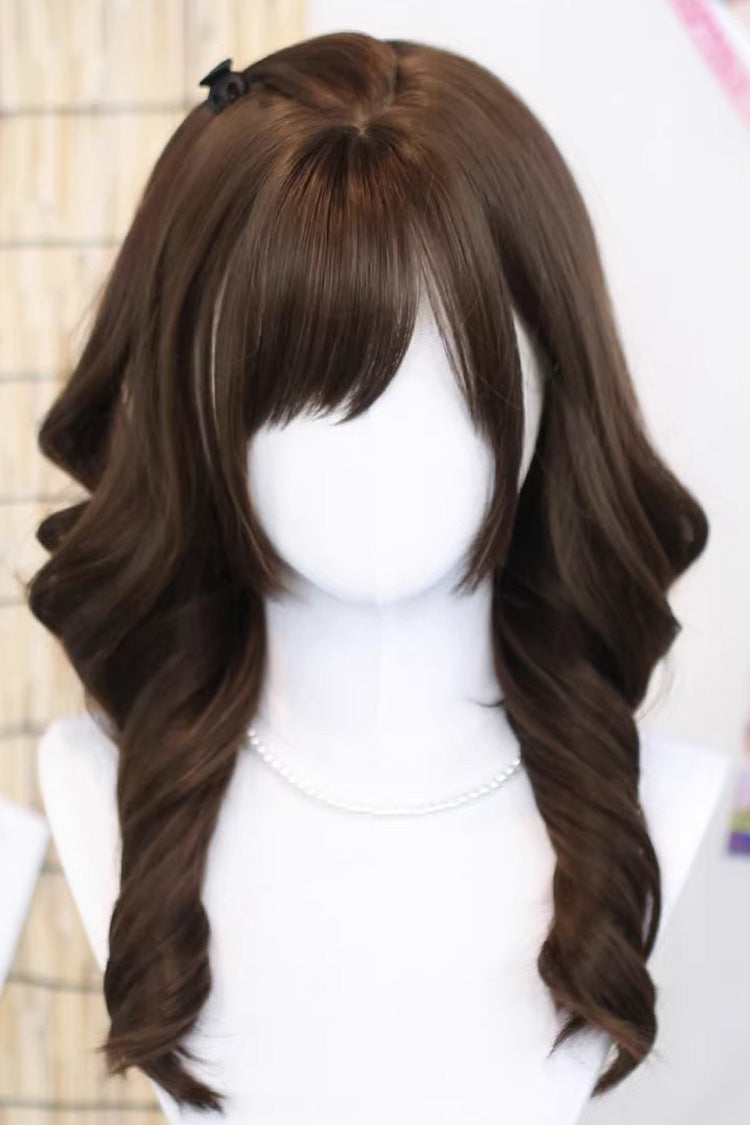 Schokoladenbraune „Soft Weave“ süße japanische natürliche lockige ...